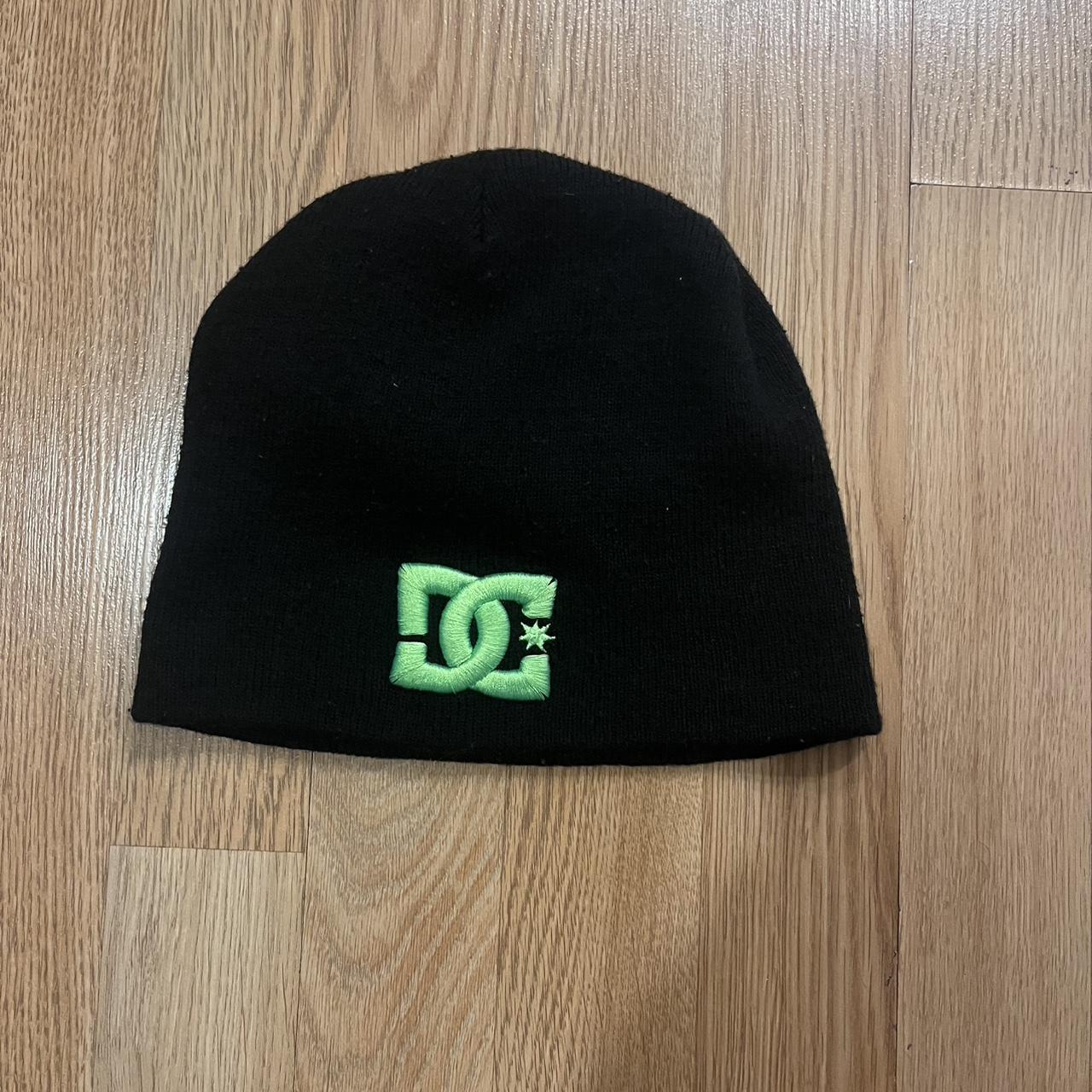 Black and green DC beanie ————————————————— #skater... | Depop