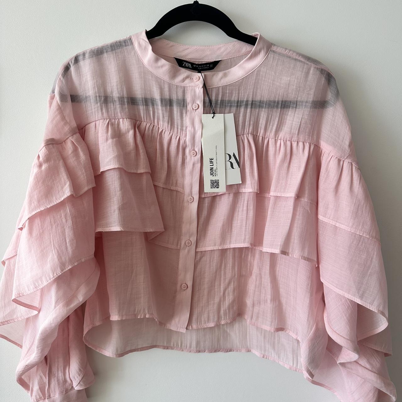 Zara Ruffle Blouse - Depop