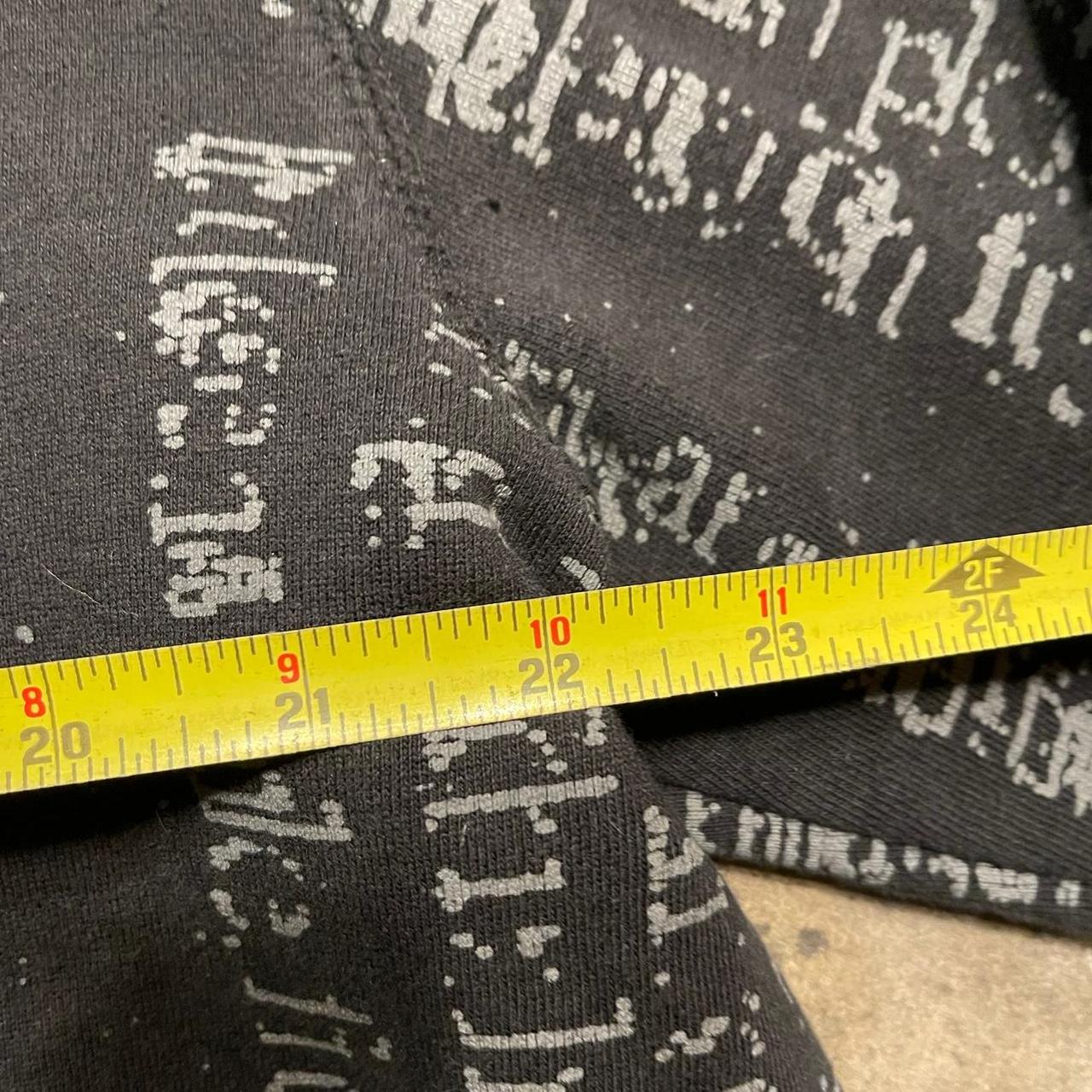 Smog matrix style Black and white zip up hoodie with... | Depop