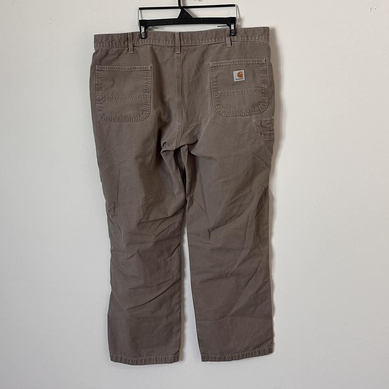 Crazy cool y2k vintage 40x31 Brown Work Pants -... - Depop