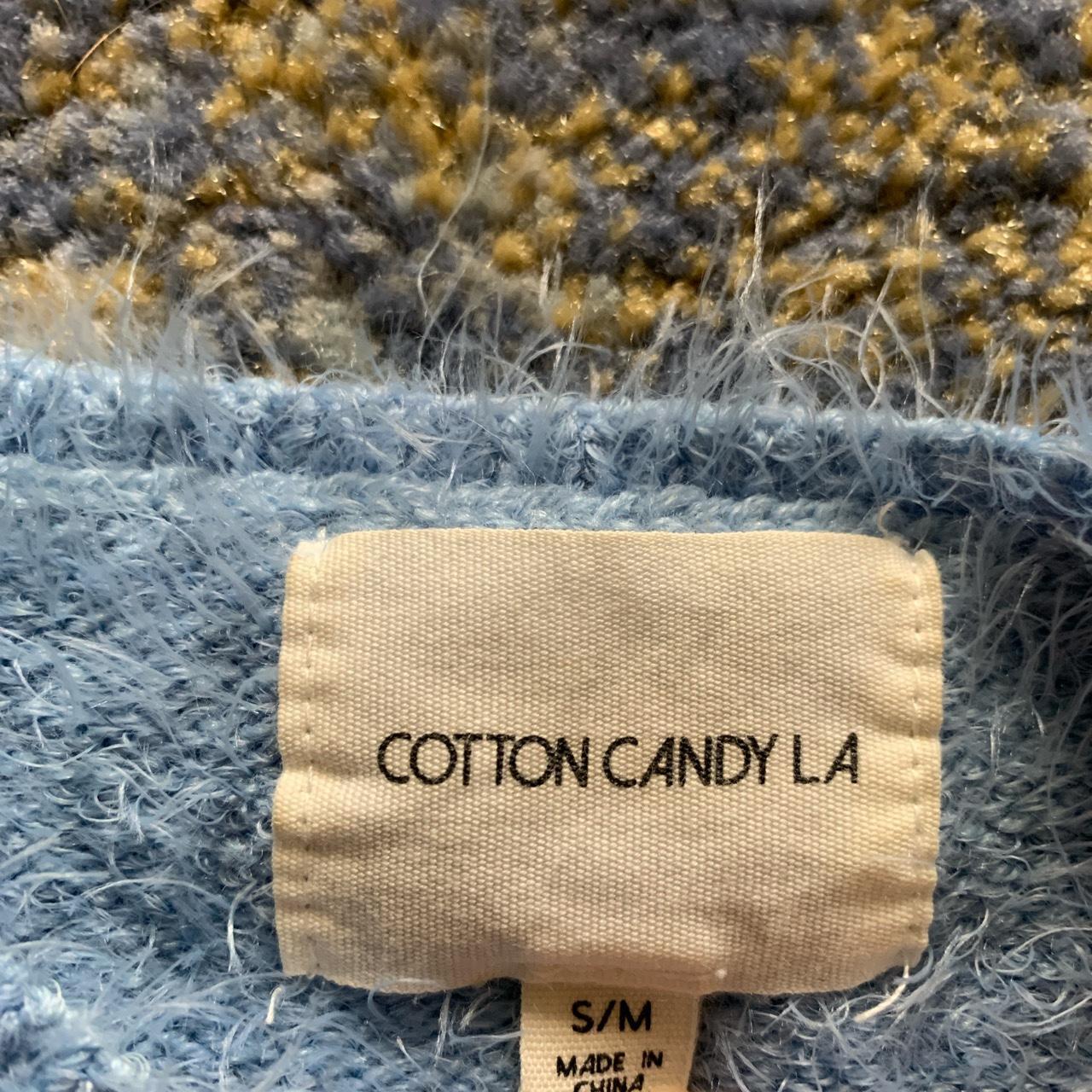Fuzzy, baby blue crop top 🦋 - Depop