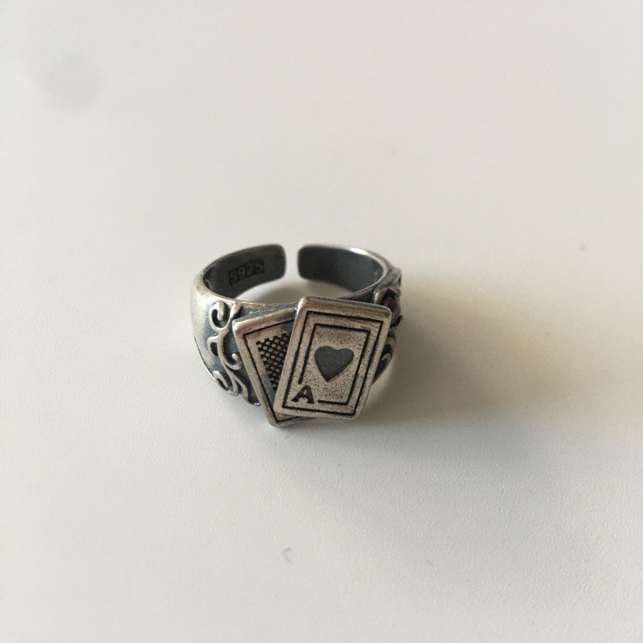 y2k 2000s vintage look stylish rings. cool punk goth... - Depop