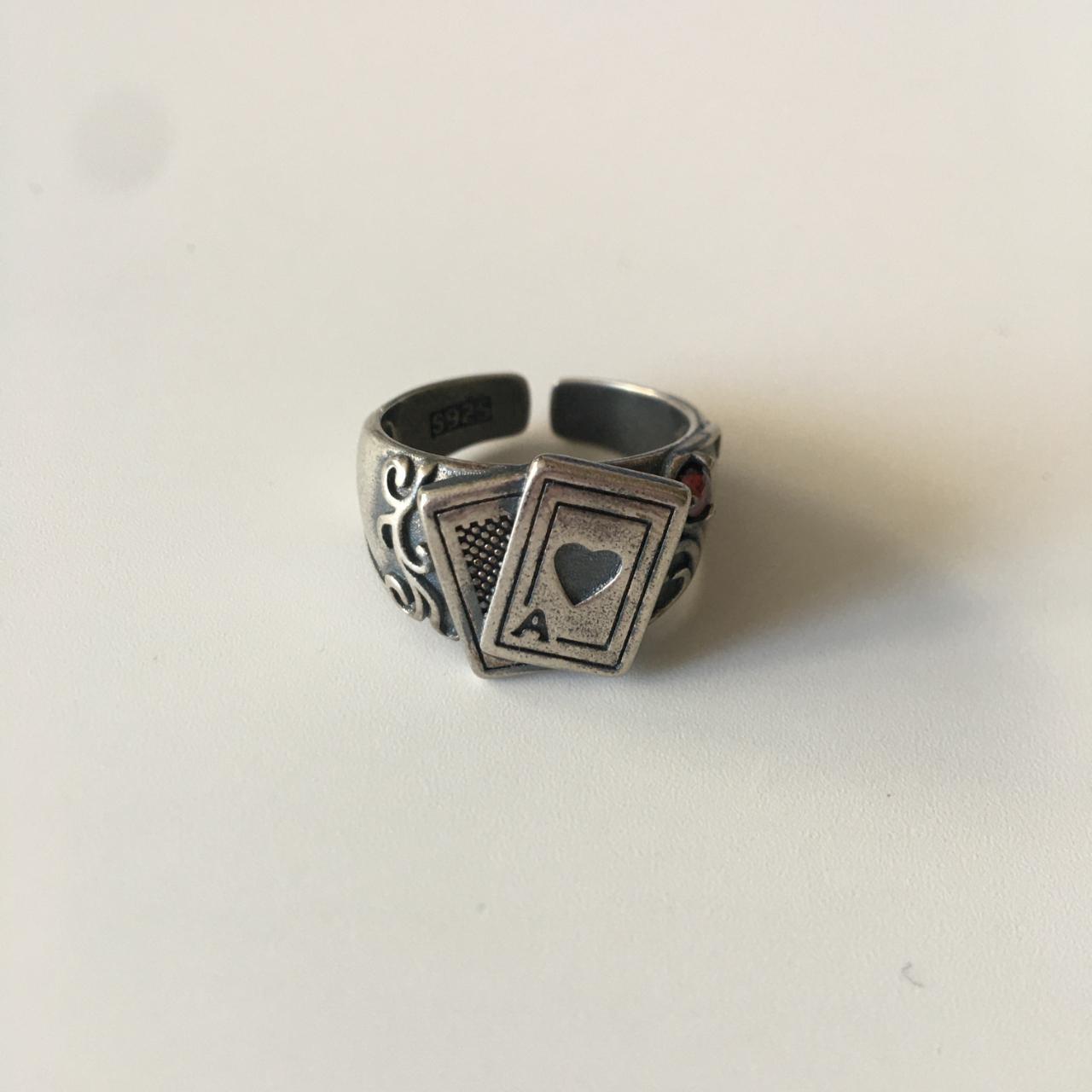 y2k 2000s vintage look stylish rings. cool punk goth... - Depop