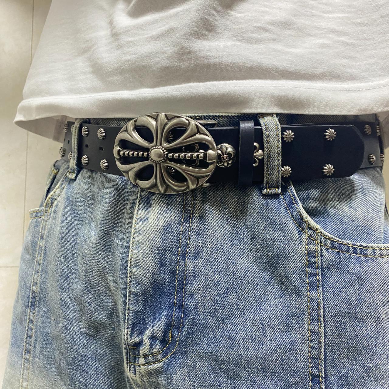 y2k vintage style belt for man and woman, goth... | Depop