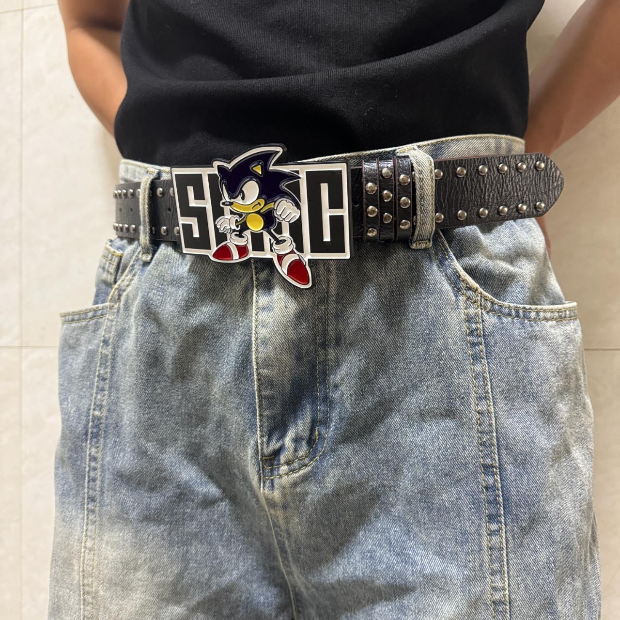 y2k hip-hop punk style belt for man and woman, goth... | Depop