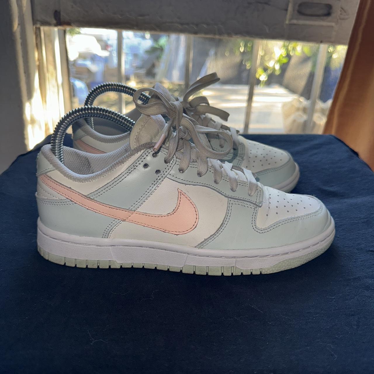 Nike Dunk Low Barely Green Mint DD1503-104 Shoe... - Depop