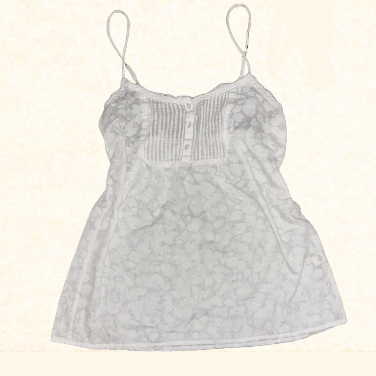 Abercrombie & Fitch babydoll tank top ~ size xs ~... - Depop