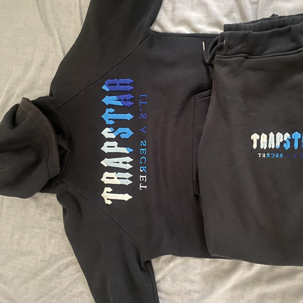 Used trapstar hoodie and joggers. Real - Depop