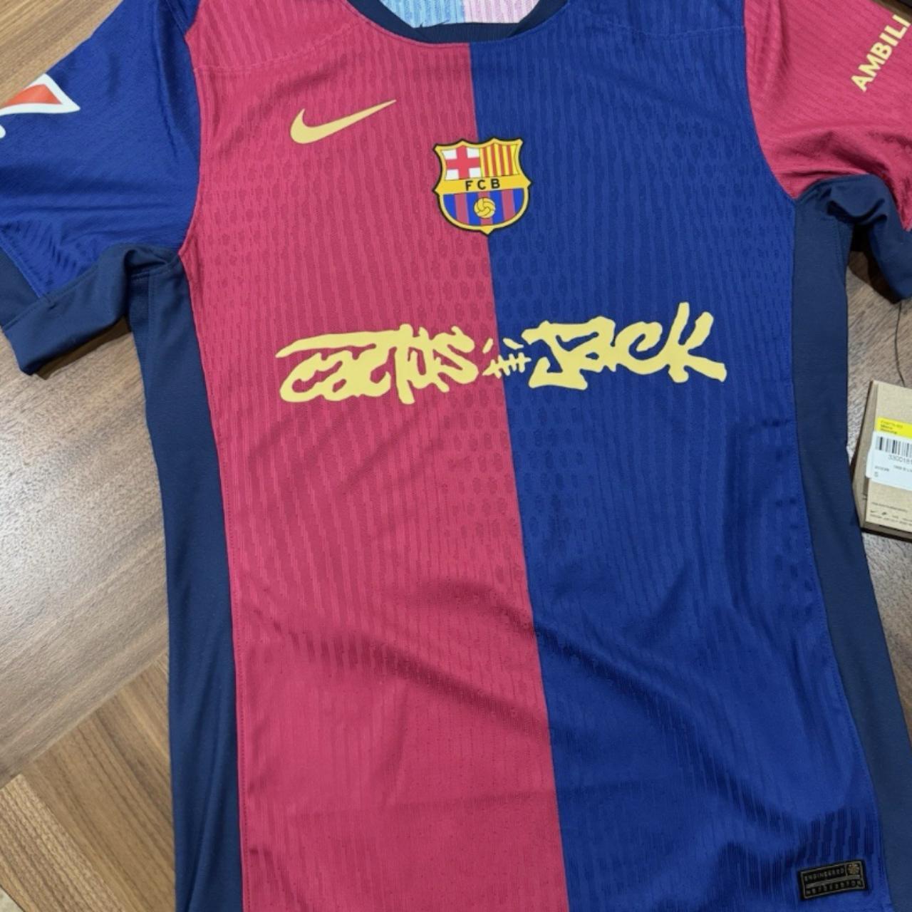 Barcelona x catcus jack collab jersey Size medium... | Depop