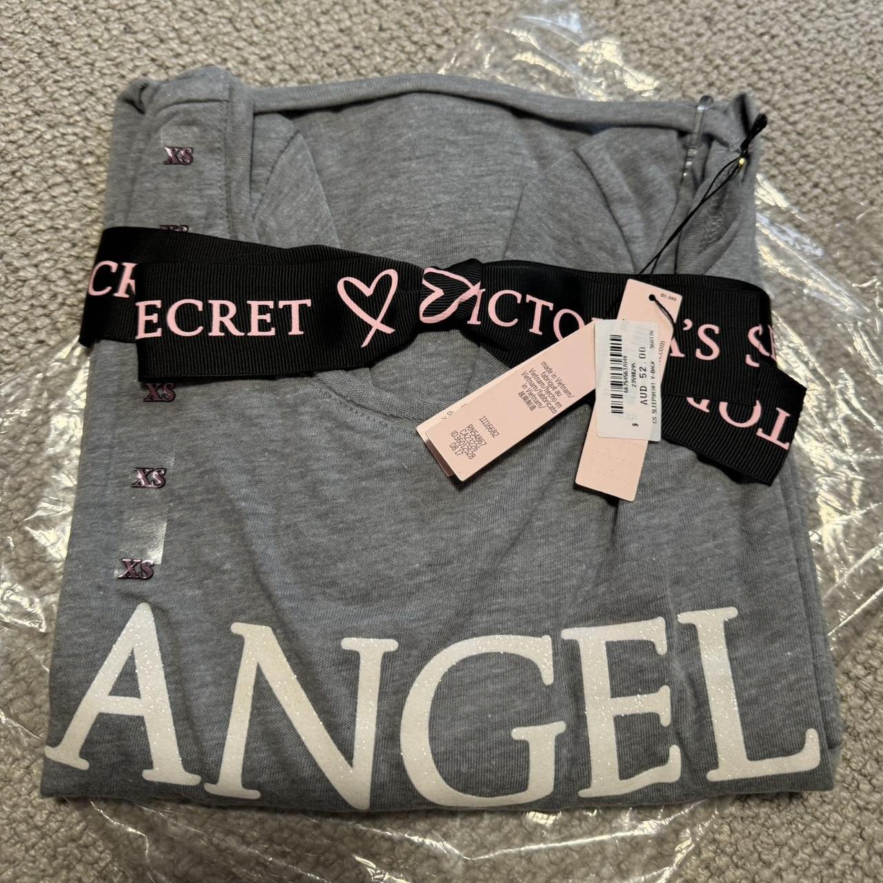 Victoria's Secret grey and pink Angel nightie Rrp $52 - Depop