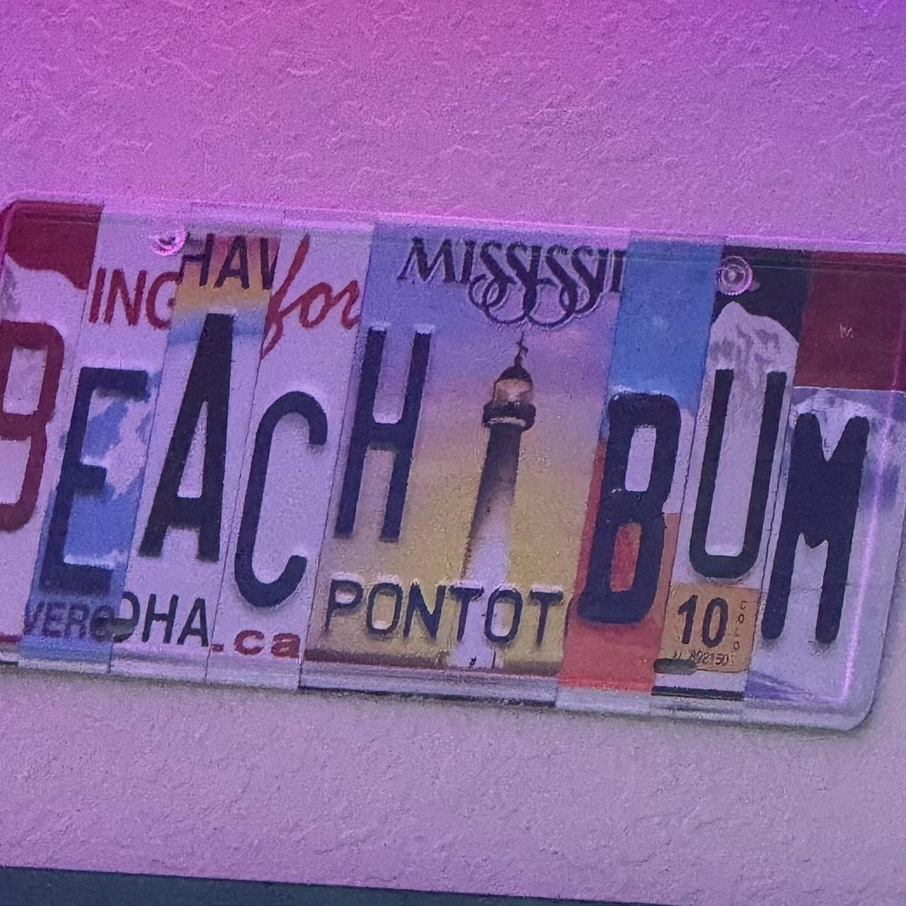 Beach bum license plate room decor #roomdecor | Depop