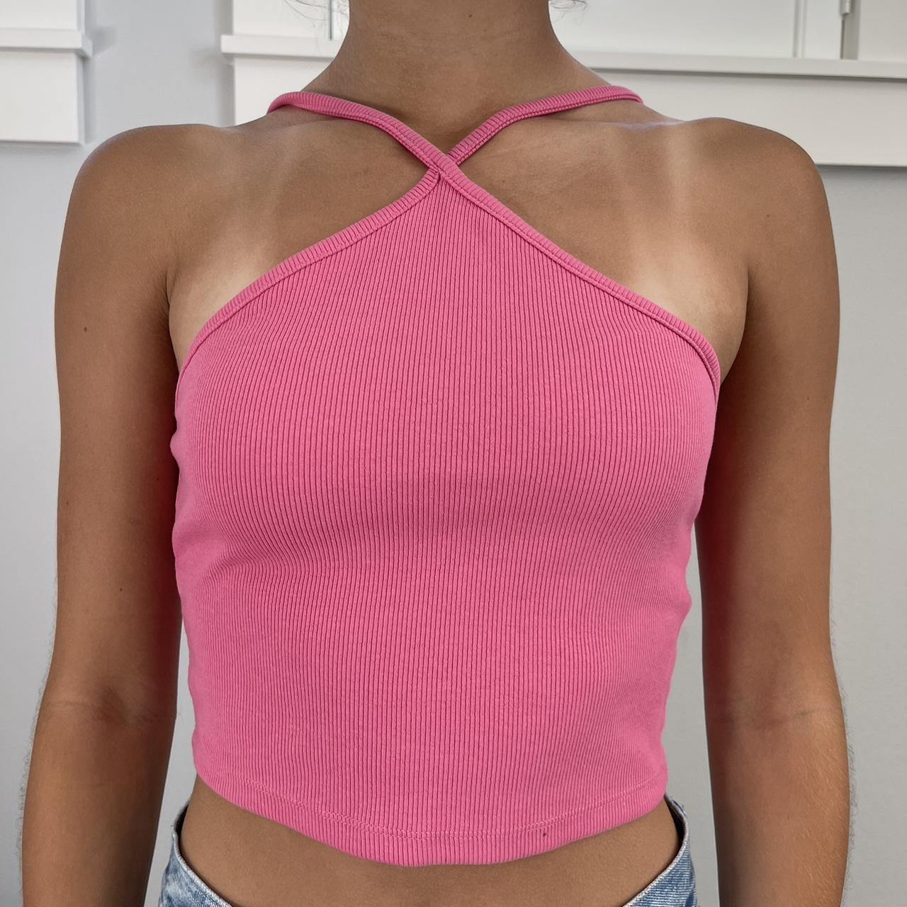 Zara Cross Halter Neck Tank Top In Great Condition Depop