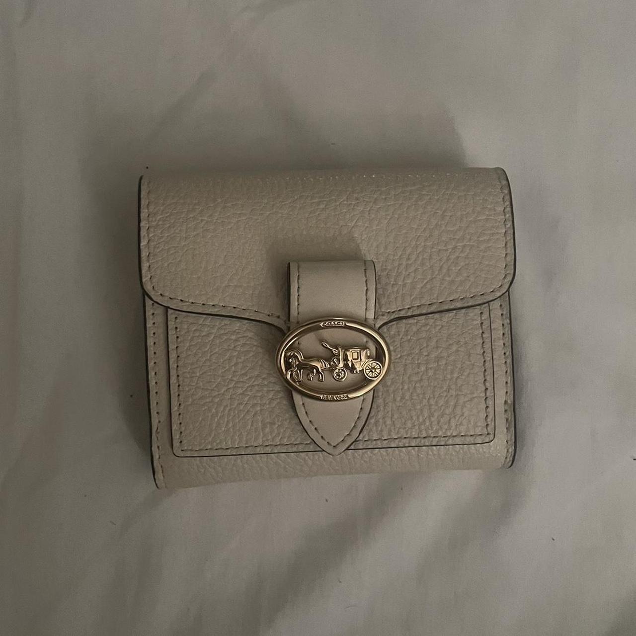 Coach wallet Cream colored wallet Bifold - Depop