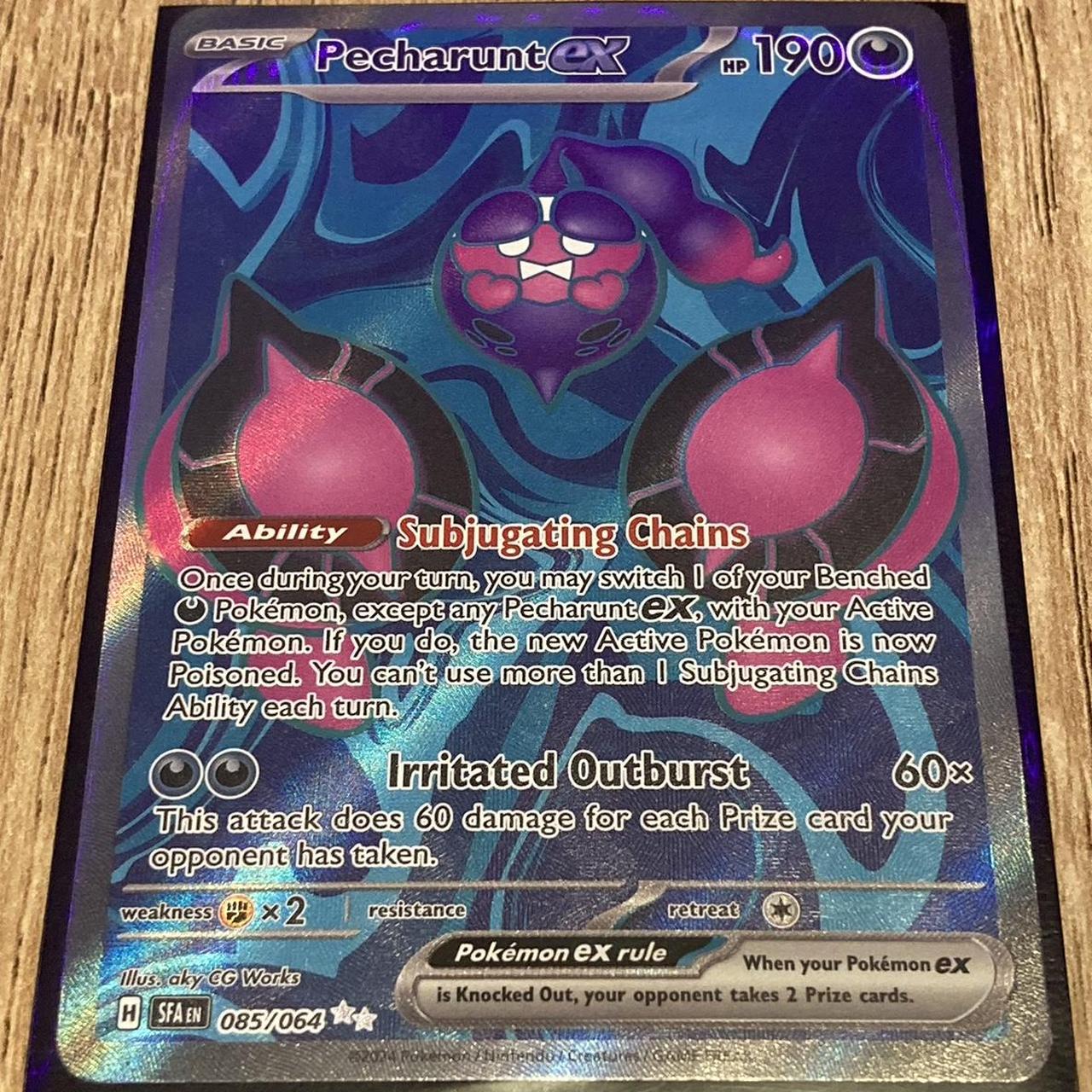 Pecharunt ex full art pokemon card READ SHOP... - Depop