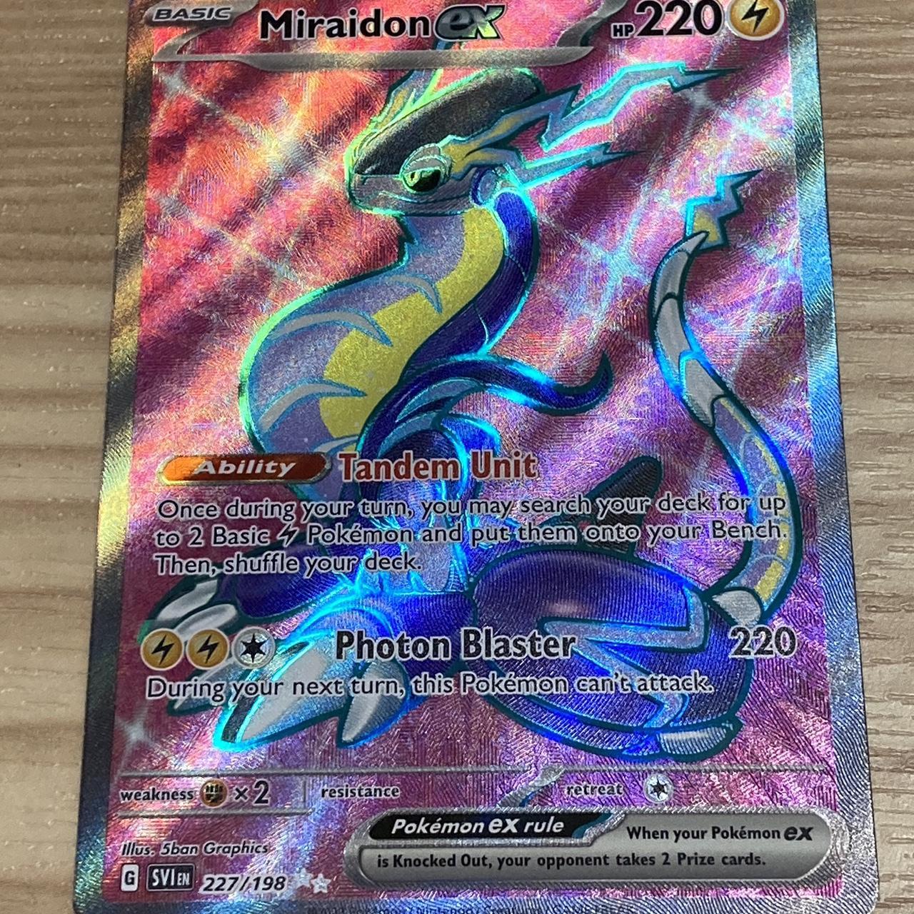 Miraidon ex pokemon card full art #pokemoncards - Depop