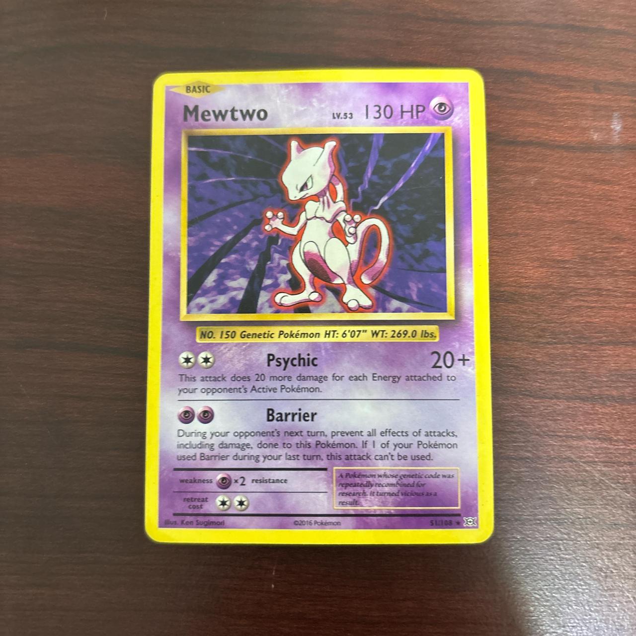 Mewtwo holo card #PokemonTCG - Depop