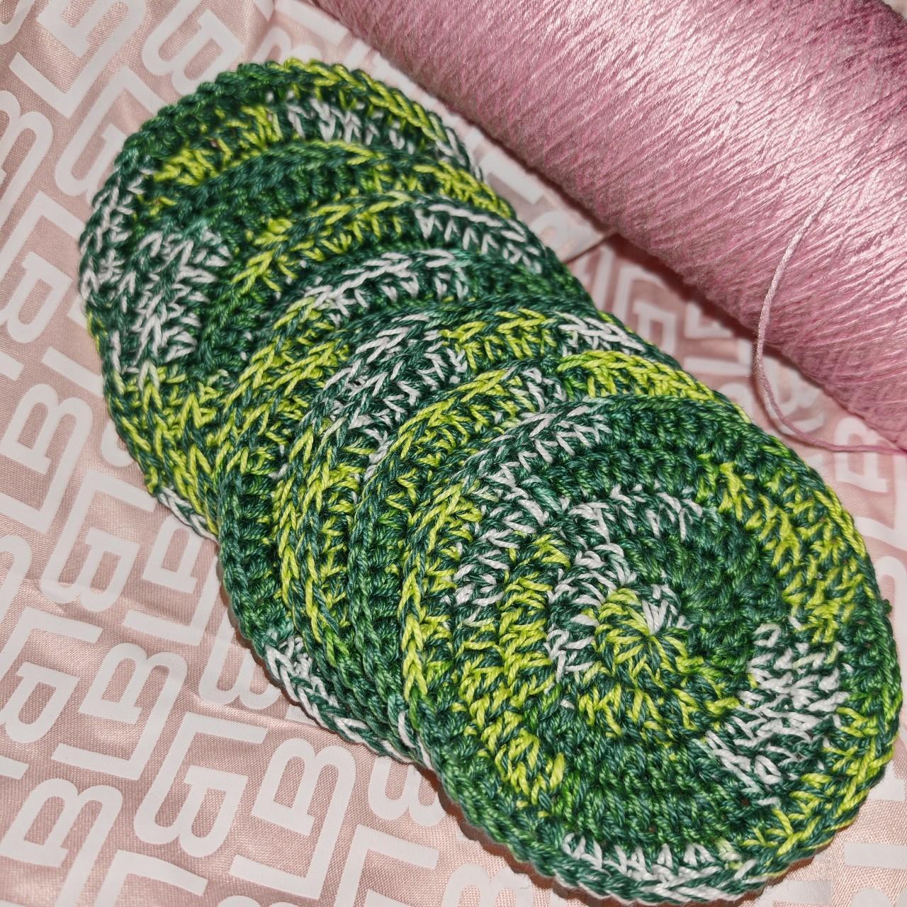 Set Of 10 Green Face Scrubbies Face scrubbies... | Depop