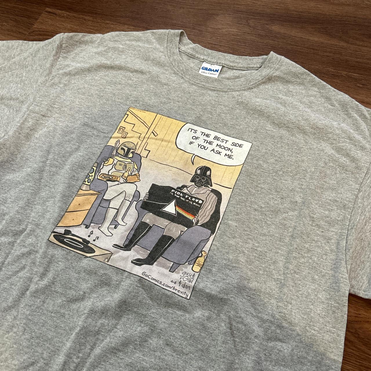 Grey Star Wars Darth Vader and Pink Floyd comic... | Depop