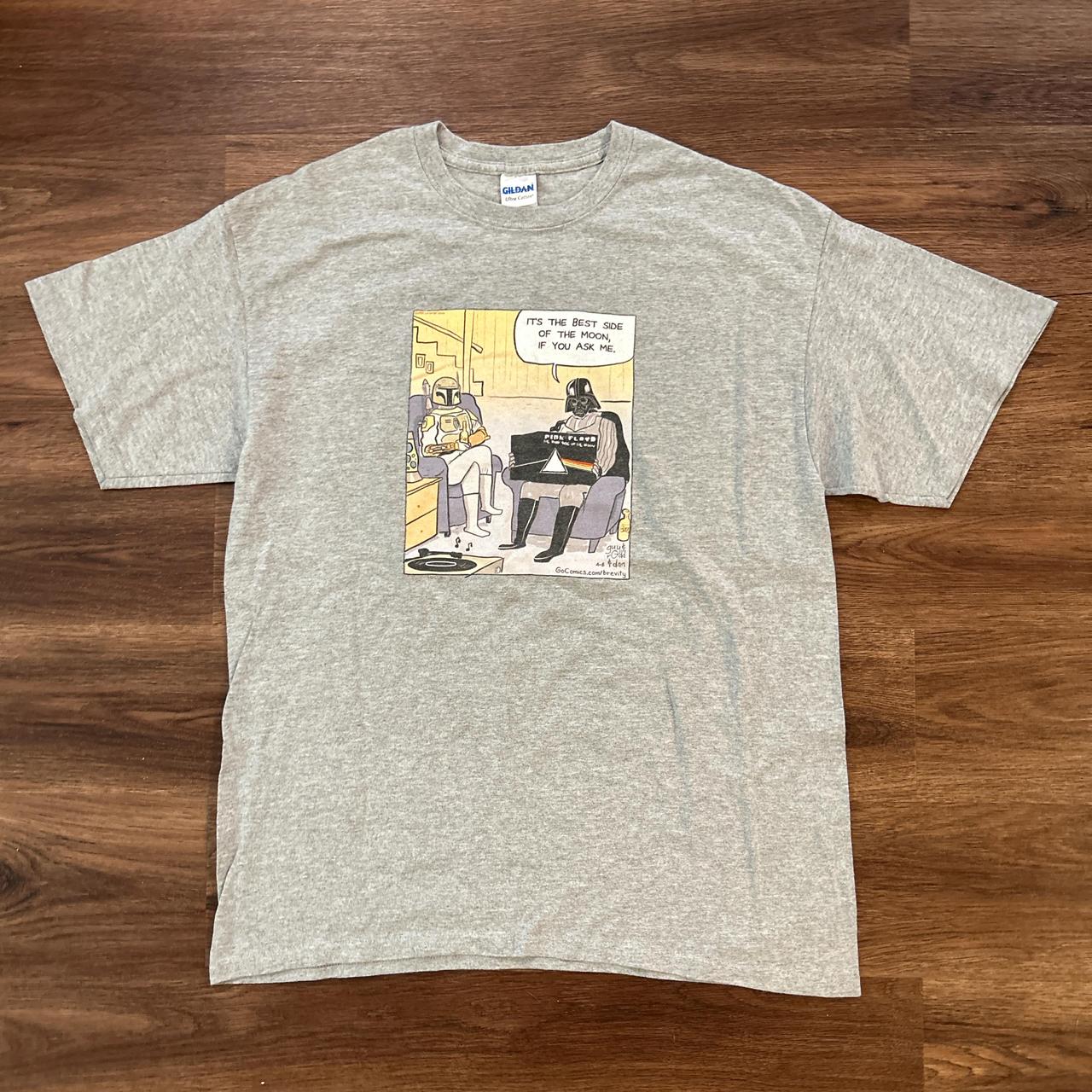 Grey Star Wars Darth Vader and Pink Floyd comic... | Depop