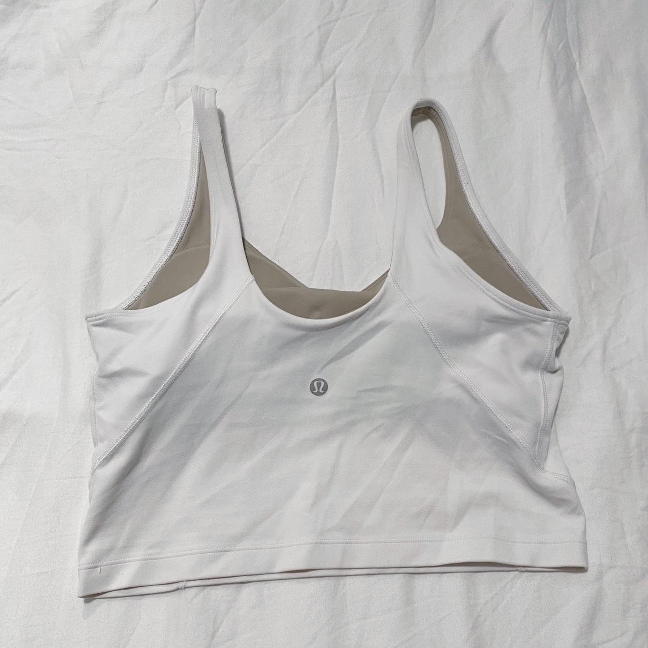 Lululemon White Align Tank Minor Stain Noted in... - Depop