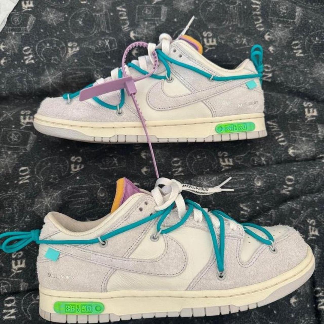 Nike Off White Dunks Lots 36 Shipping📲 Worn once... - Depop