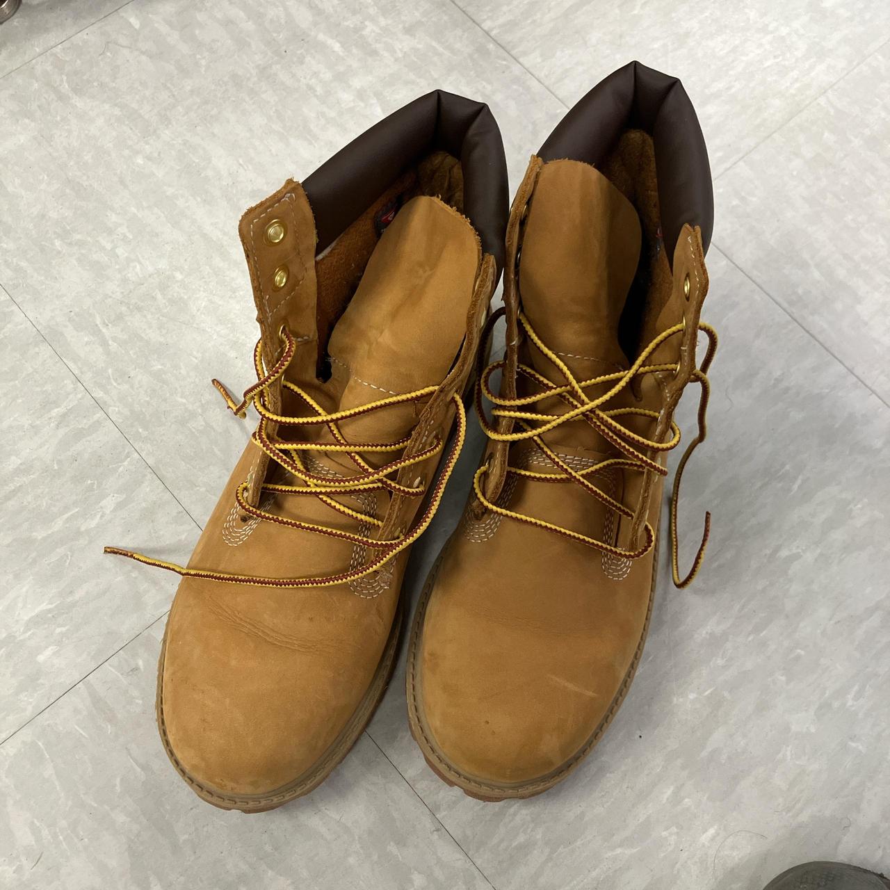 Men’s 6.5 timbs No insole Modified horse technique... - Depop