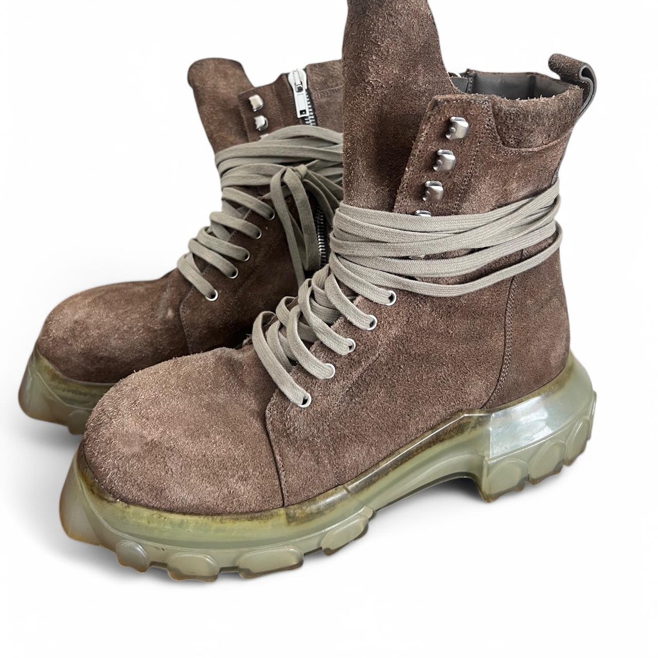 Rick Owens Fogachine Bozo Tractor Boots suede Size... | Depop