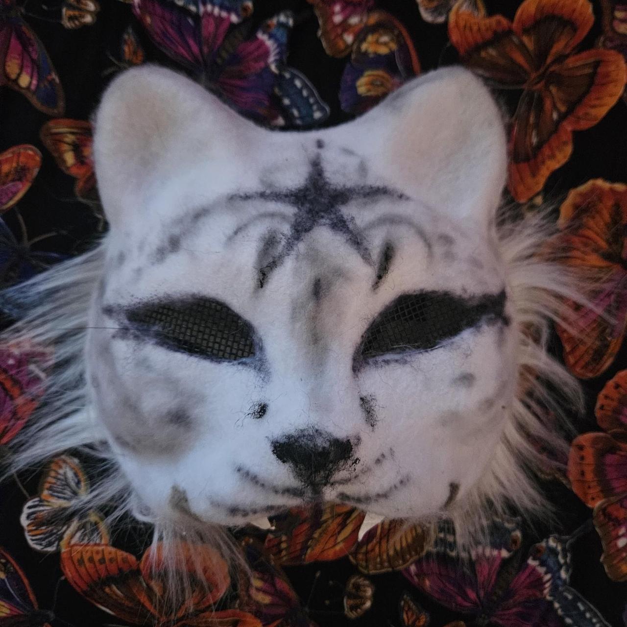 Snow leopard mask for therians, kemonomimis, or... | Depop