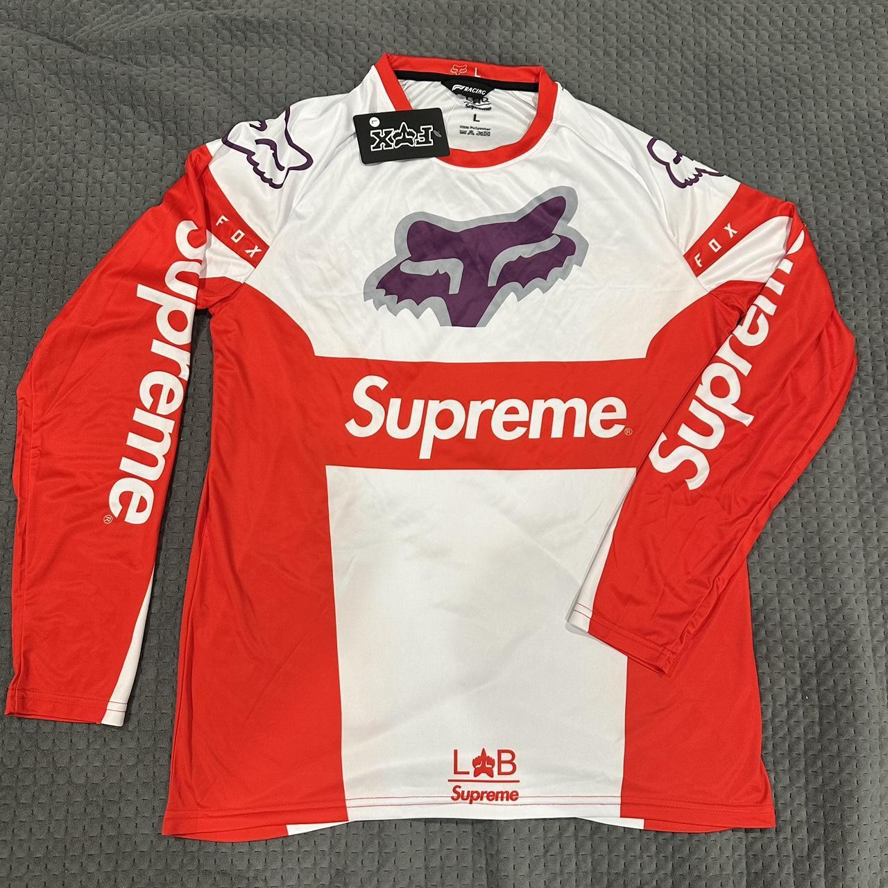 Long sleeve Racing FOX x Supreme Size L Reply fast - Depop