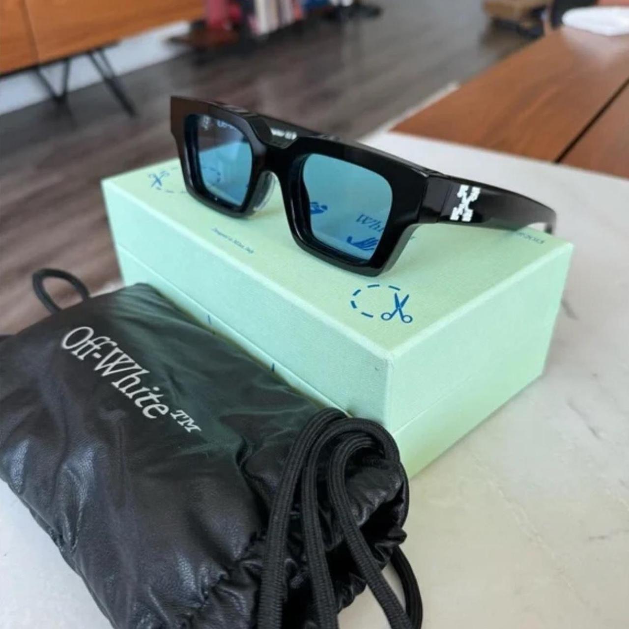 Off-White Square Frame Virgil Glasses - Depop