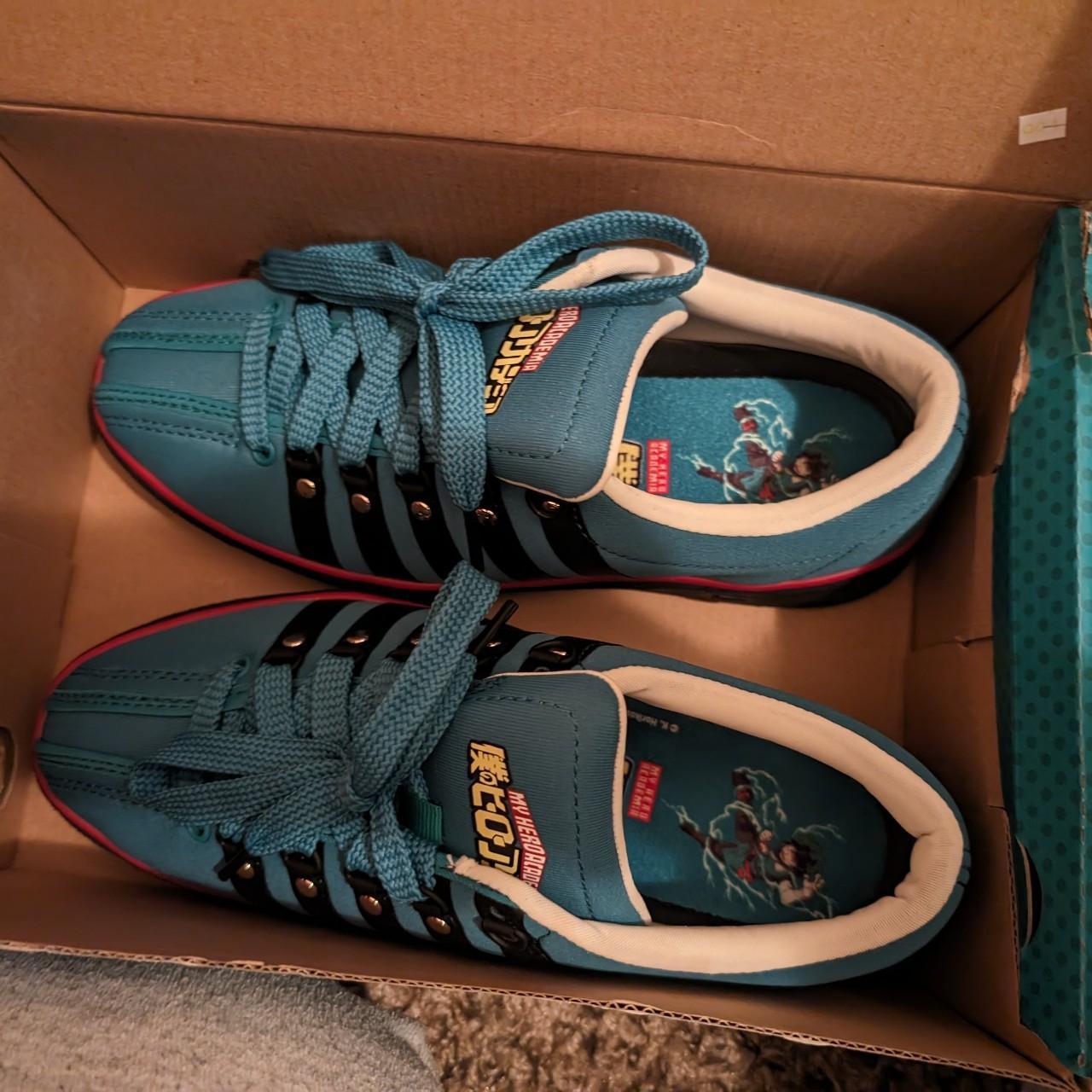 Men's size 5 k-swiss × my hero academia Deku shoes.... - Depop