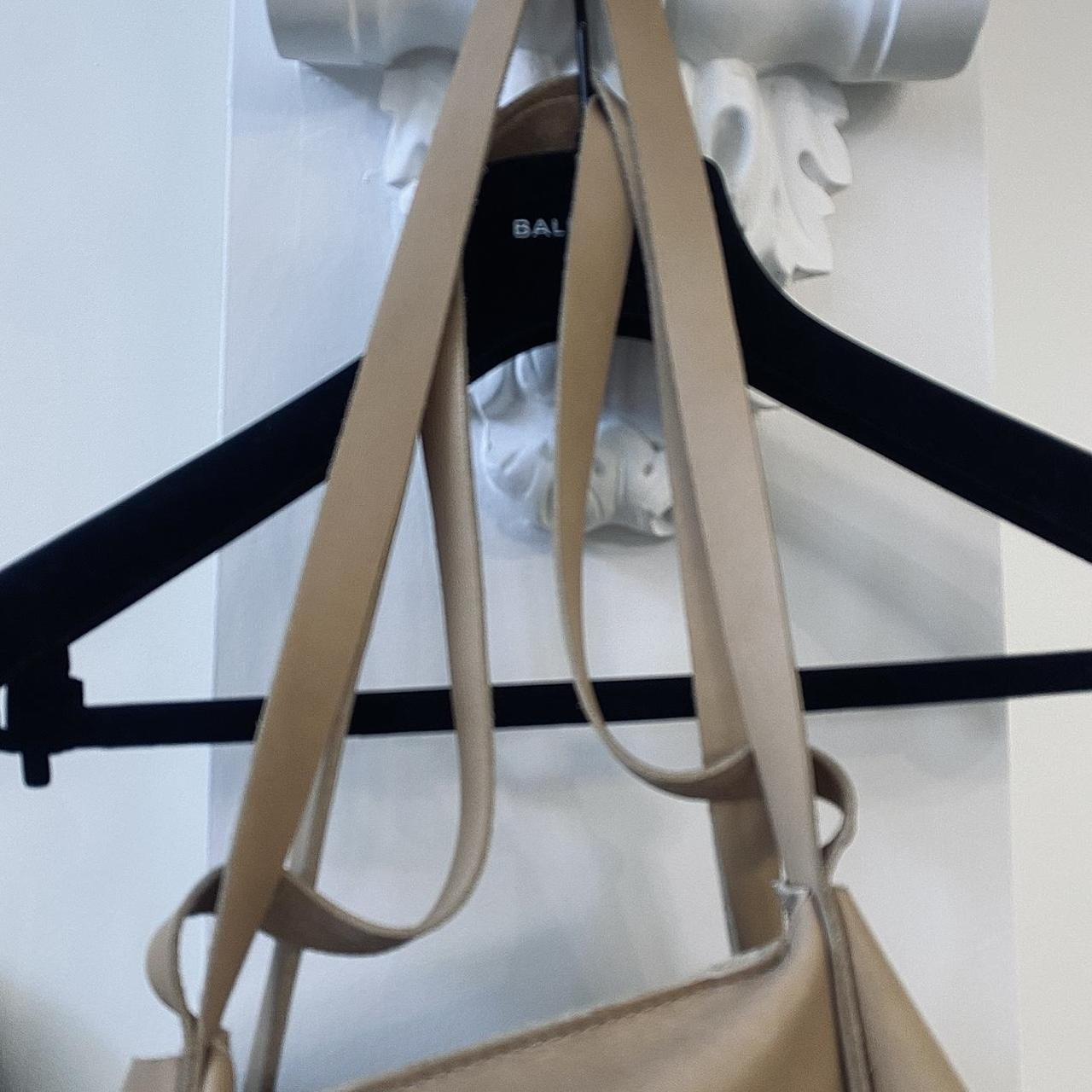 Tan and brown leather tote bag Morrison inside zip... - Depop