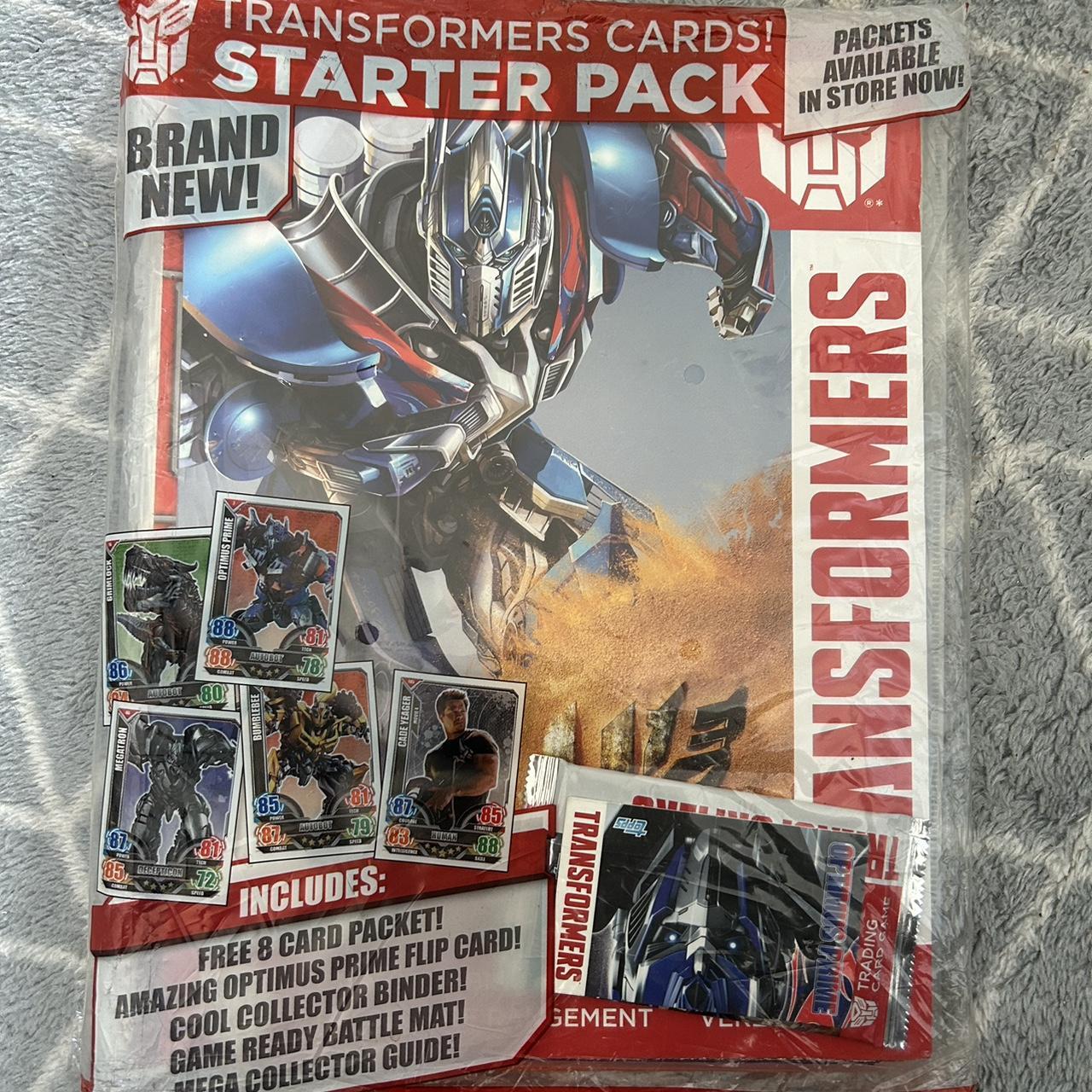 Transformers topps cards starter pack Very rare.... - Depop