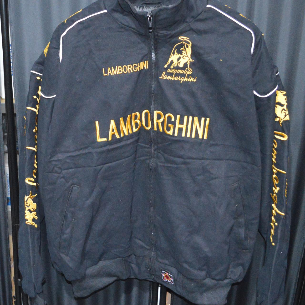 Lamborghini 2000s Big Logo Racing Jacket Size... - Depop