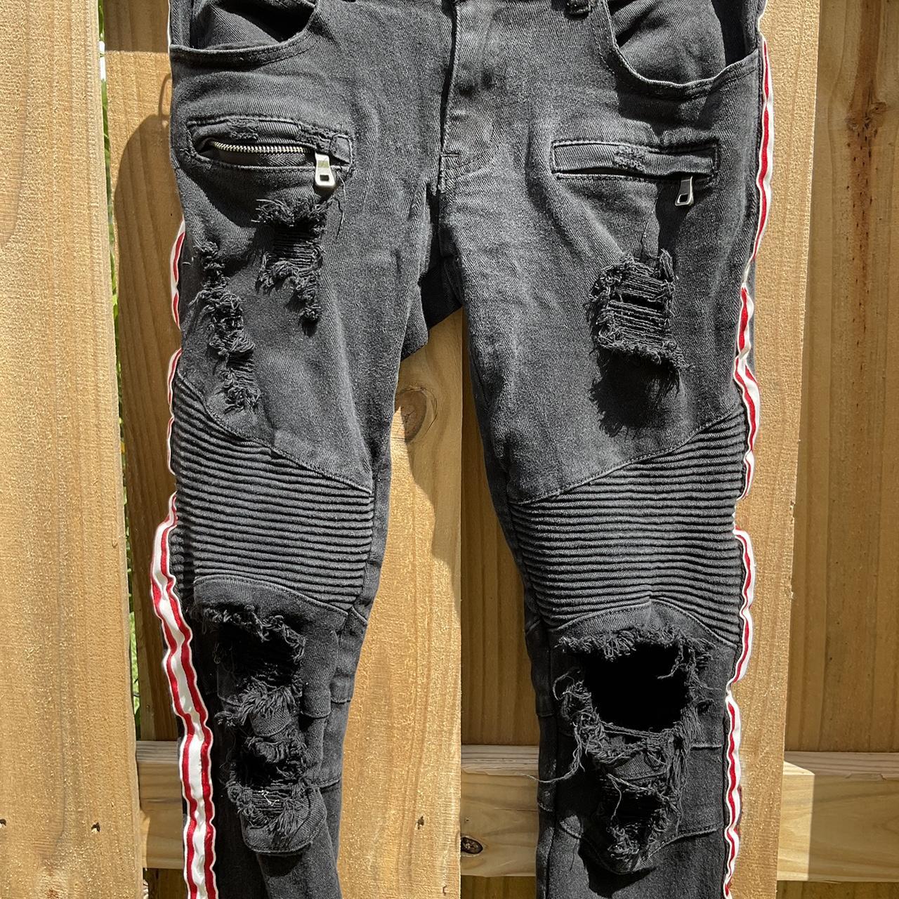 Rue 21 Skinny Supreme Flex Ripped Black... - Depop Rue 21 Skinny Supreme Flex Ripped Black... - Depop