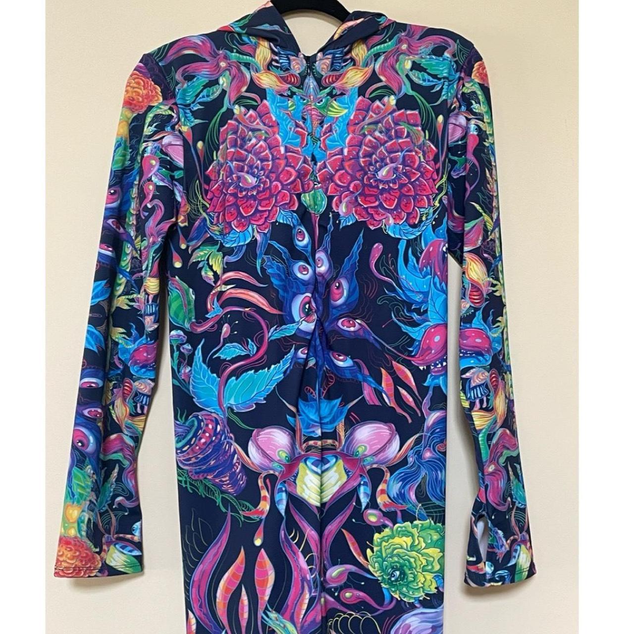 Badinka -Psy Flora Fit Onesie, XXL Form fitting... - Depop