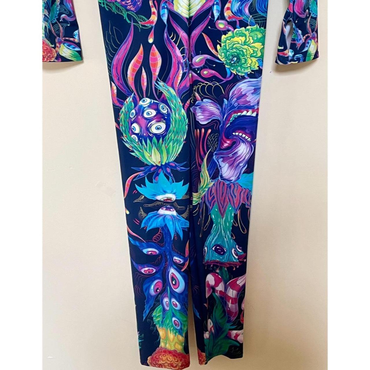 Badinka -Psy Flora Fit Onesie, XXL Form fitting... - Depop