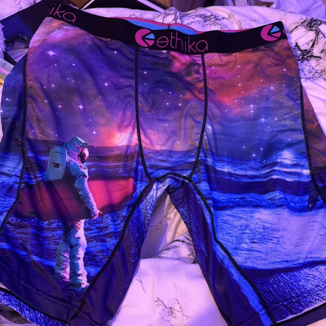 Men's Ethika Astronaut Surfer Boxers. Multicolored.... - Depop