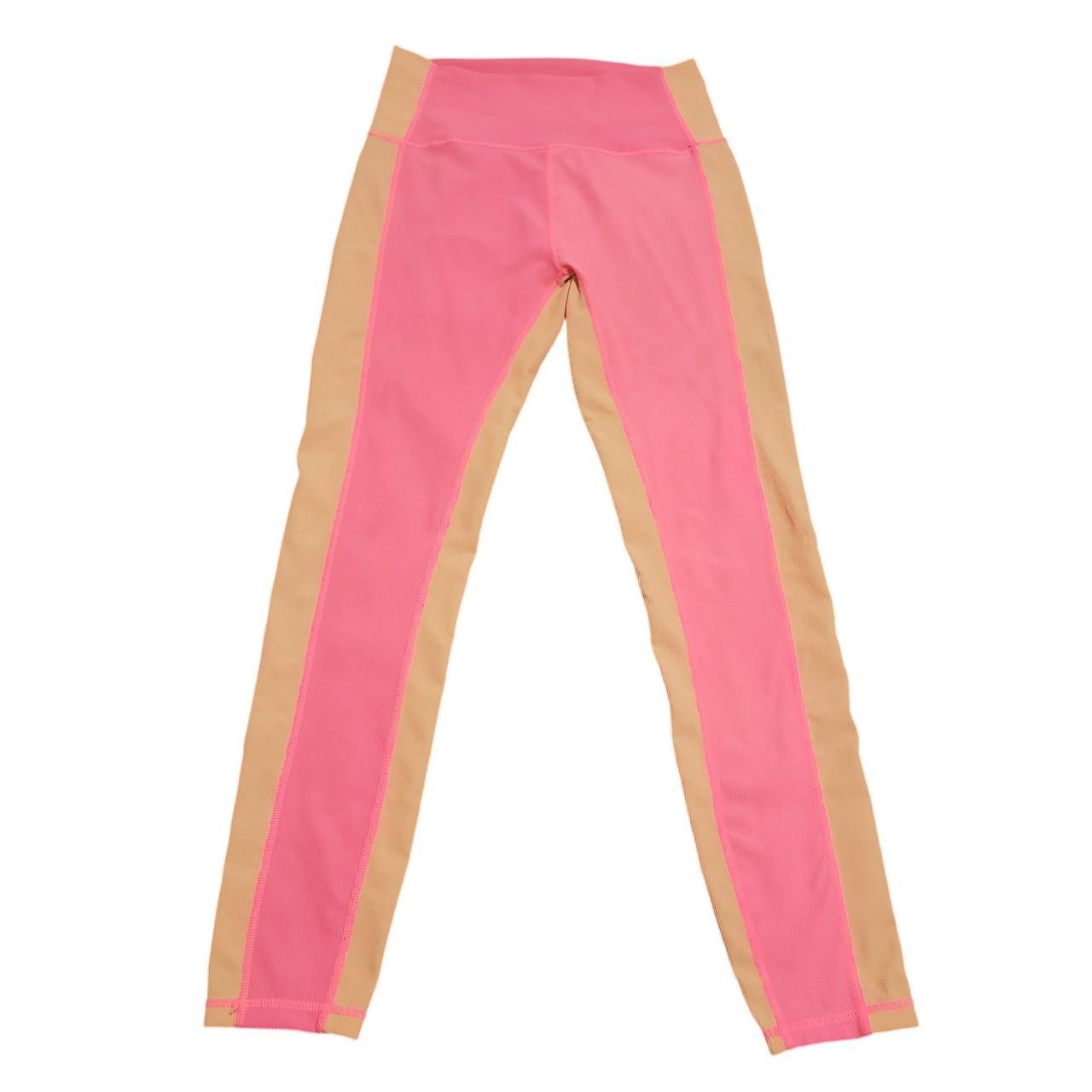 Wilo The Label Ribbed Neon Pink Leggings *75% nylon... | Depop