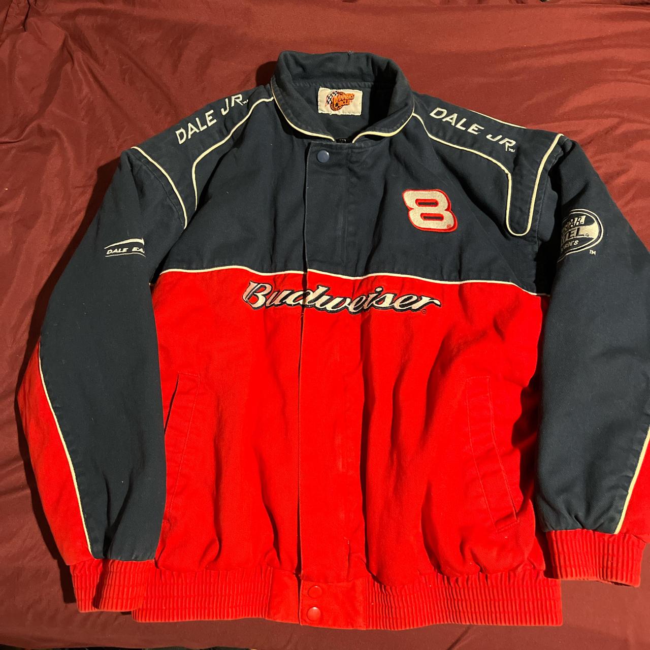 Vintage varsity Budweiser jacket - Depop