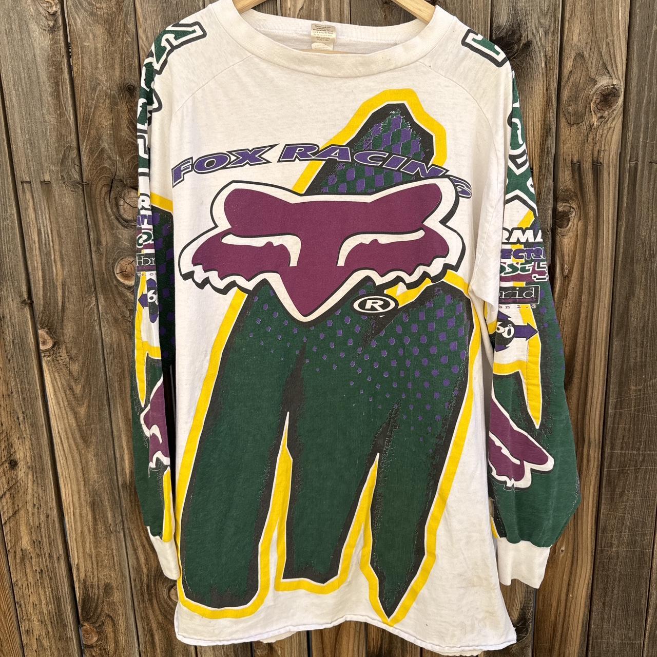 Fox racing dirt bike jersey - Depop