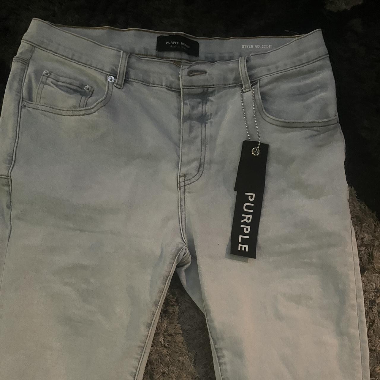 light blue purple jeans skinny (hmu with offers) - Depop