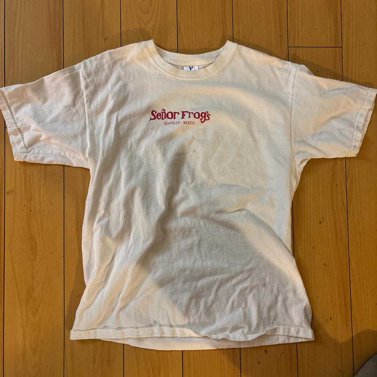 White vintage 90s Senor Frog's Mexico t-shirt tees | Depop