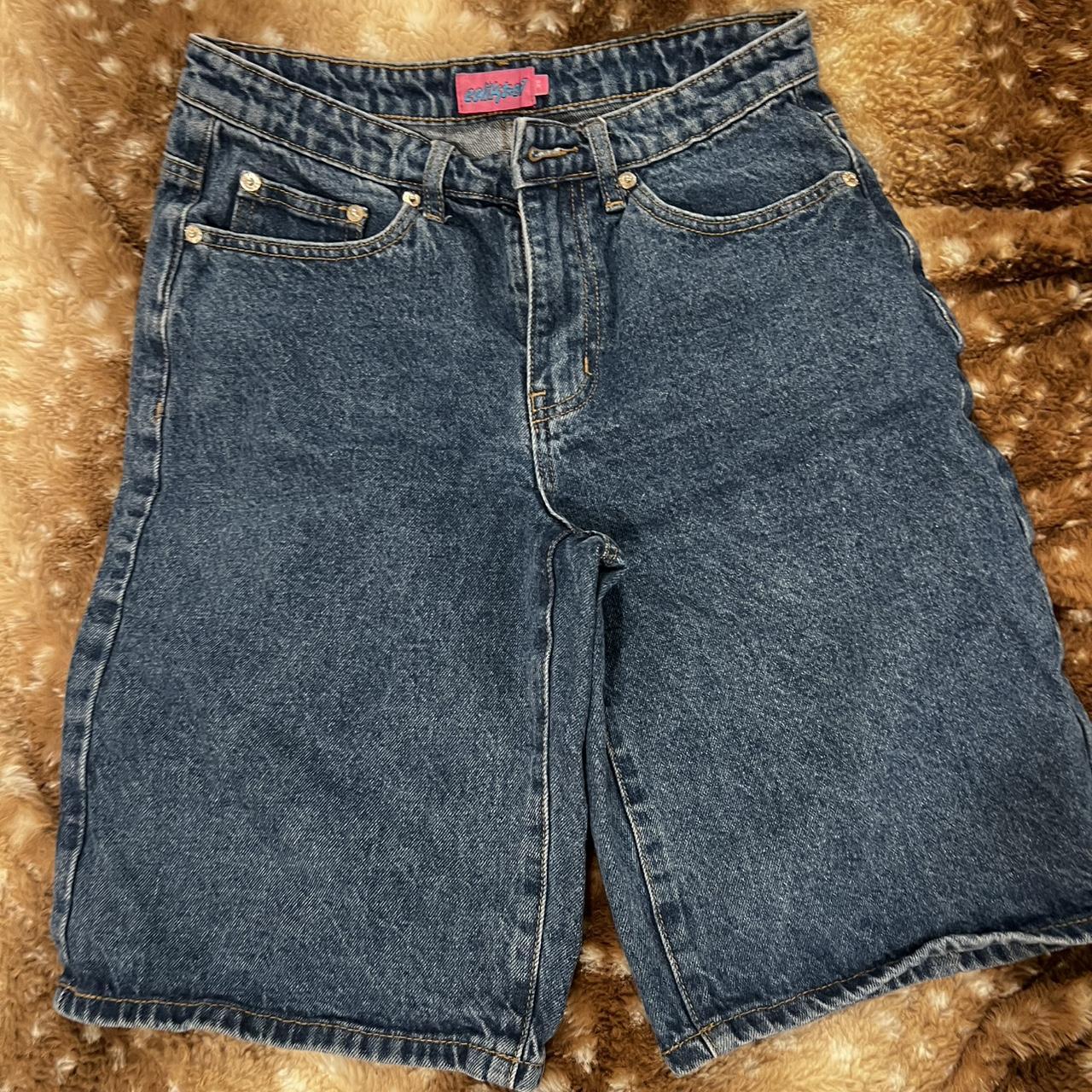 Edikted jorts dark wash Above knee Size xs | Depop