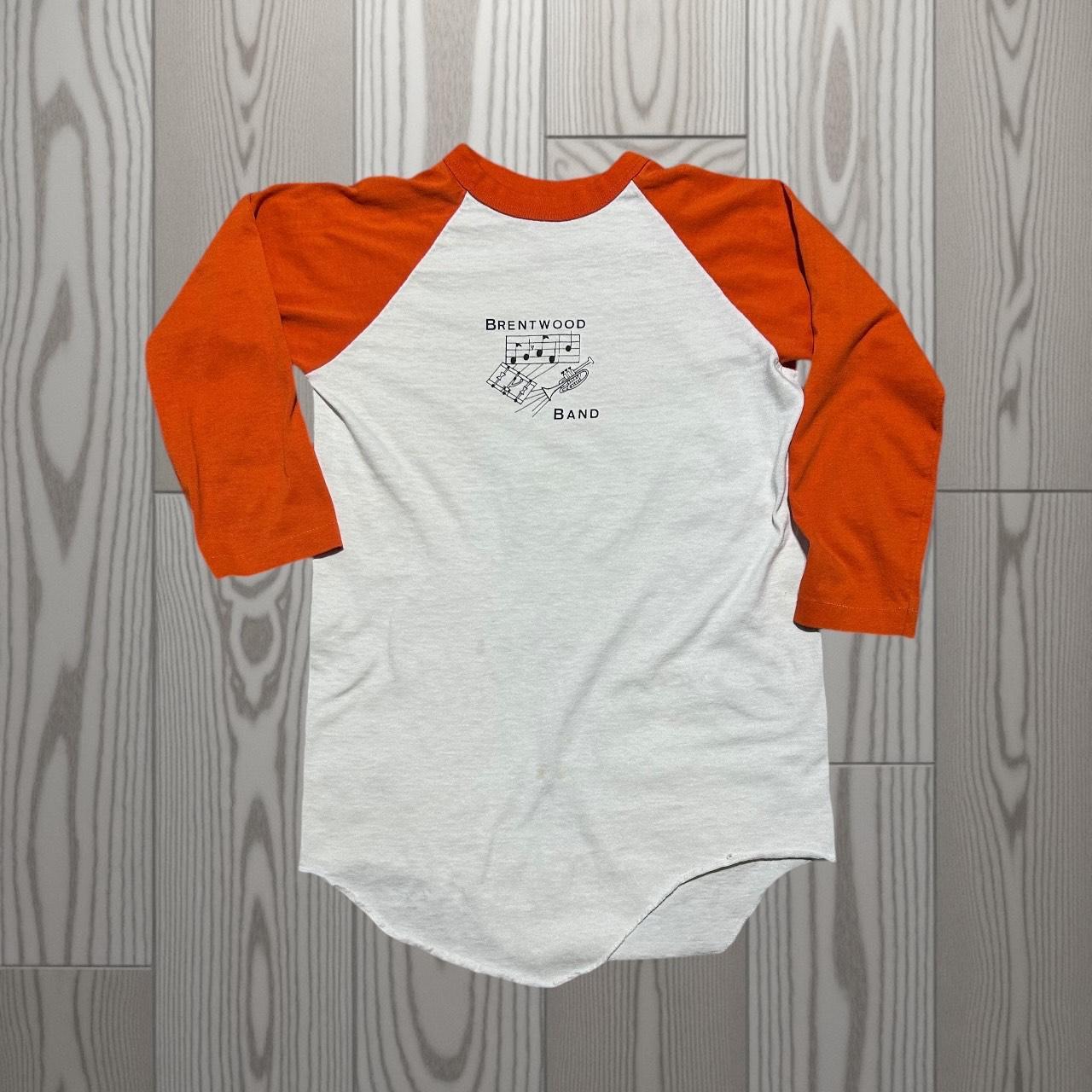 Vintage 70s 80s Brentwood Band Raglan Baseball Shirt... - Depop