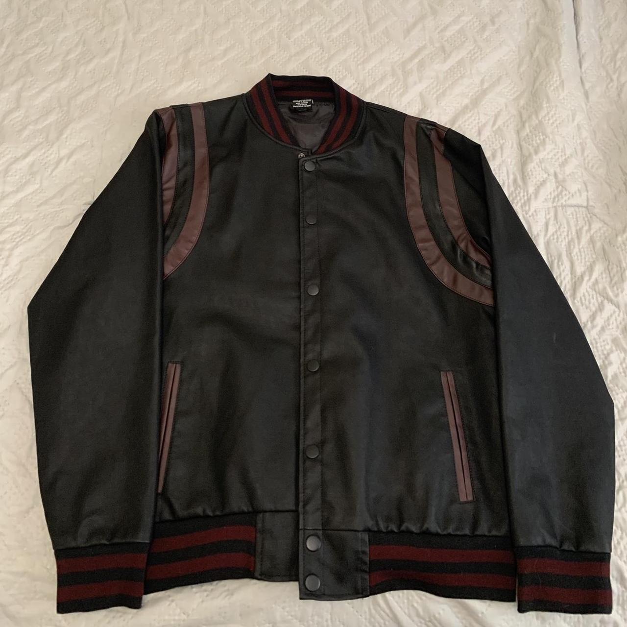 Ring of Fire Justice PU Varsity Jacket. Brand new... - Depop