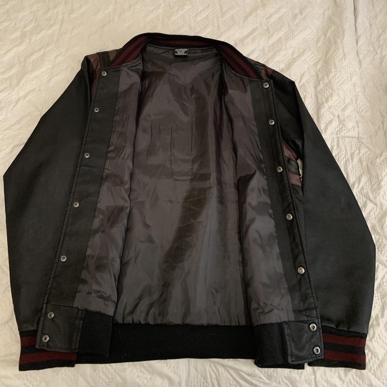 Ring of Fire Justice PU Varsity Jacket. Brand new... - Depop