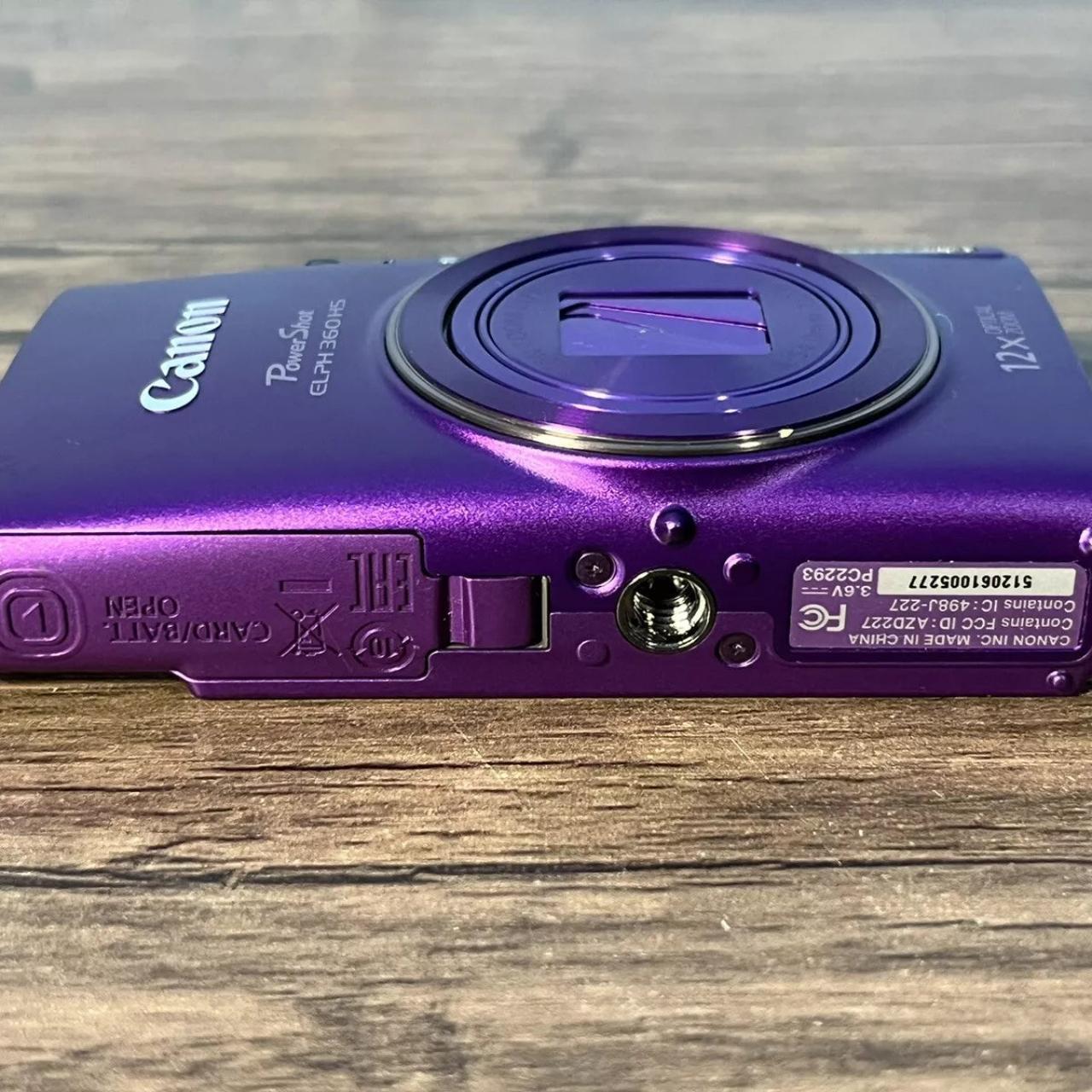 Canon PowerShot ELPH 360 HS Digital Camera PURPLE... - Depop