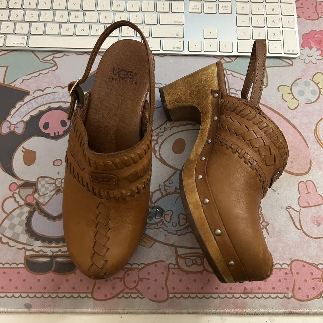 The most adorable Ugg Australia wooden clogs with... - Depop