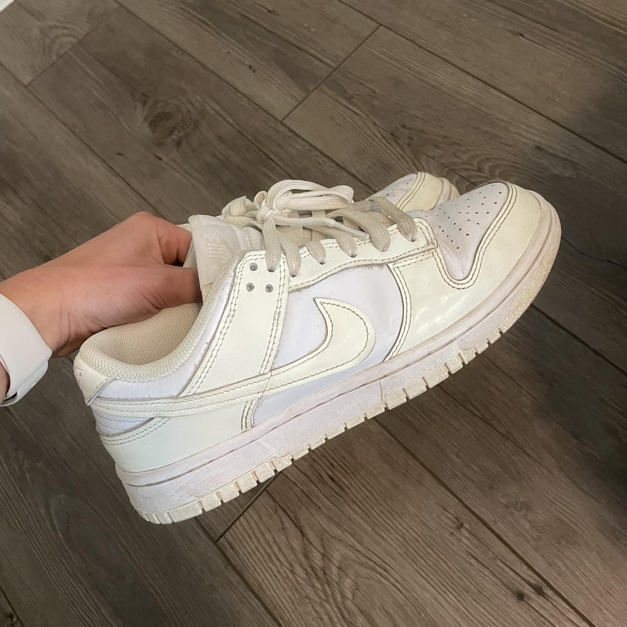 Nike Women’s Dunks Low “White Sail” - Depop